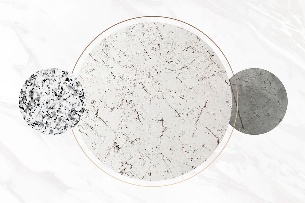 Round white marble frame vector | Premium Vector - rawpixel