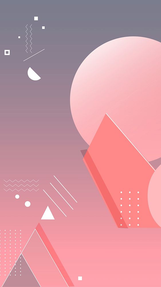 Pink geometric abstract background vector | Free Vector - rawpixel