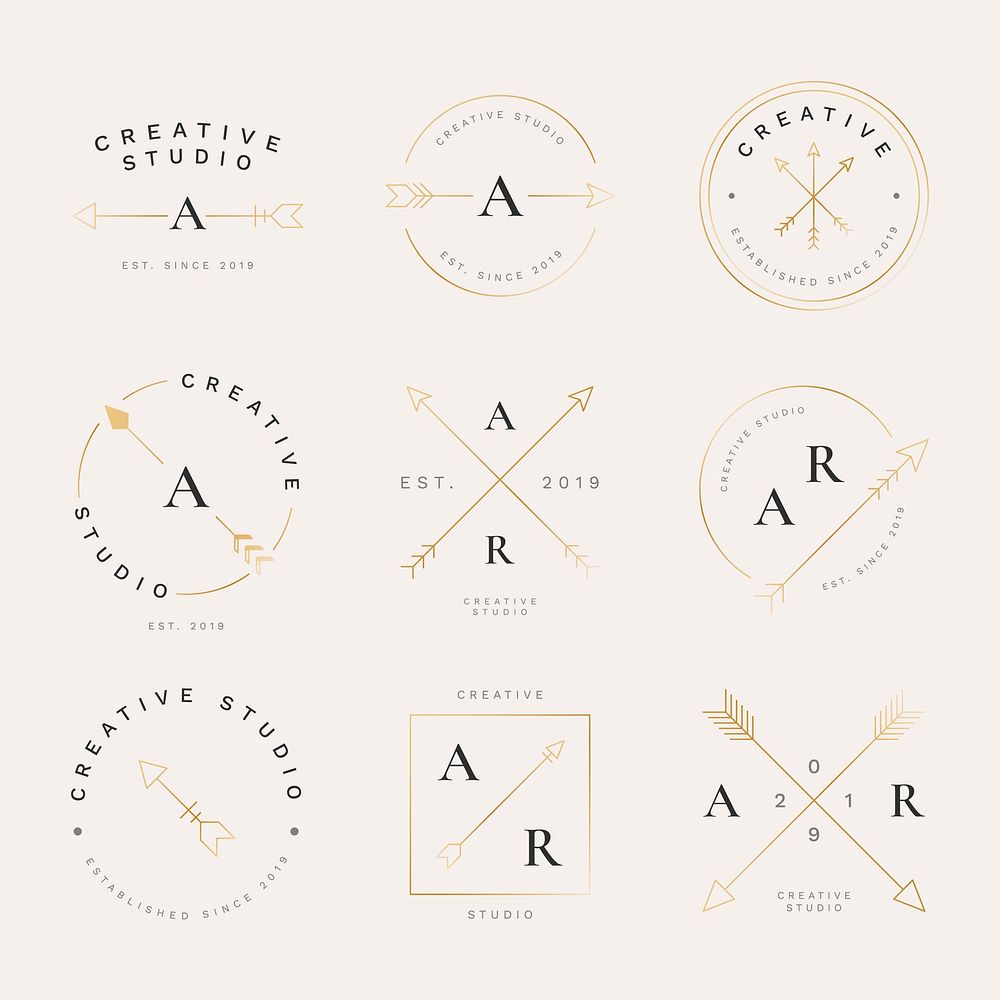 An editable arrow logos, modern | Free Vector - rawpixel