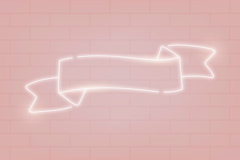 Neon banner on a pink | Premium Vector - rawpixel