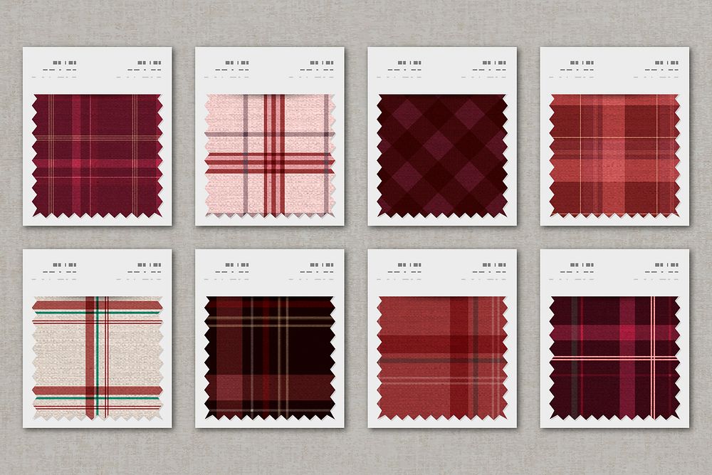 Plaid pattern fabric sample swatch | Premium Vector - rawpixel