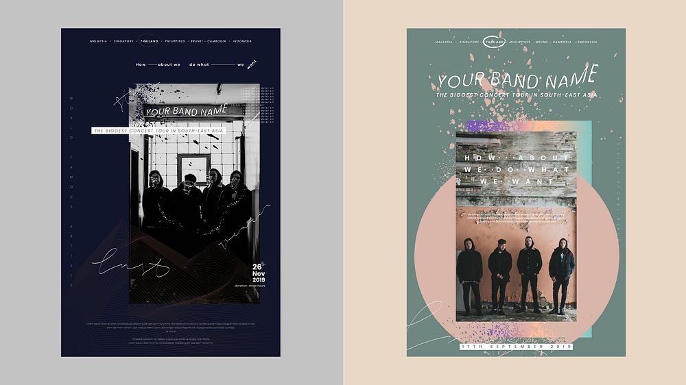 Boy band concert advertisement poster | Premium Vector - rawpixel