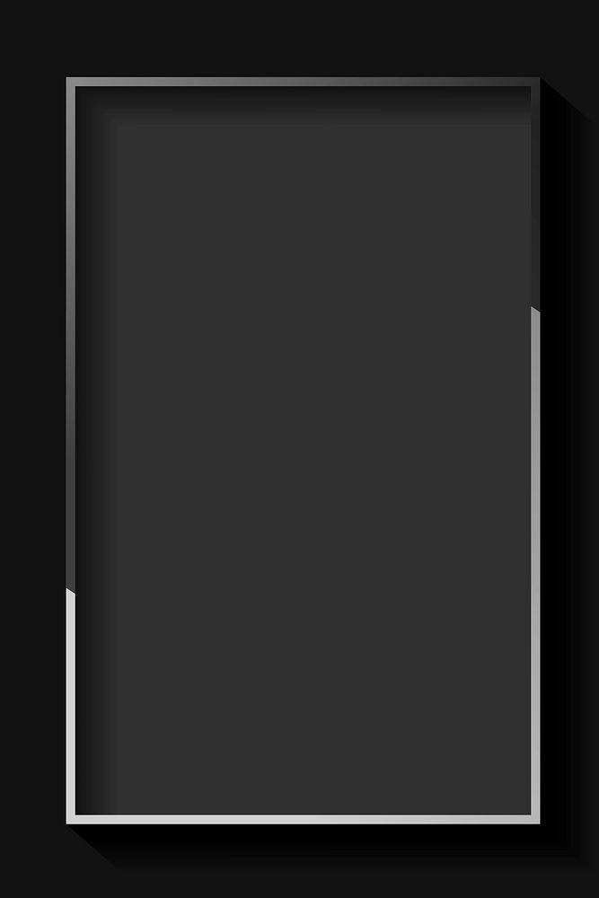 Blank rectangle black abstract frame | Premium Vector - rawpixel