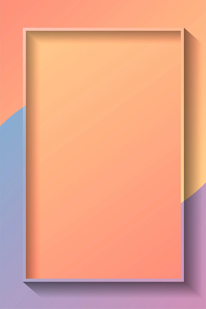 Blank rectangle colorful abstract frame | Premium Vector - rawpixel
