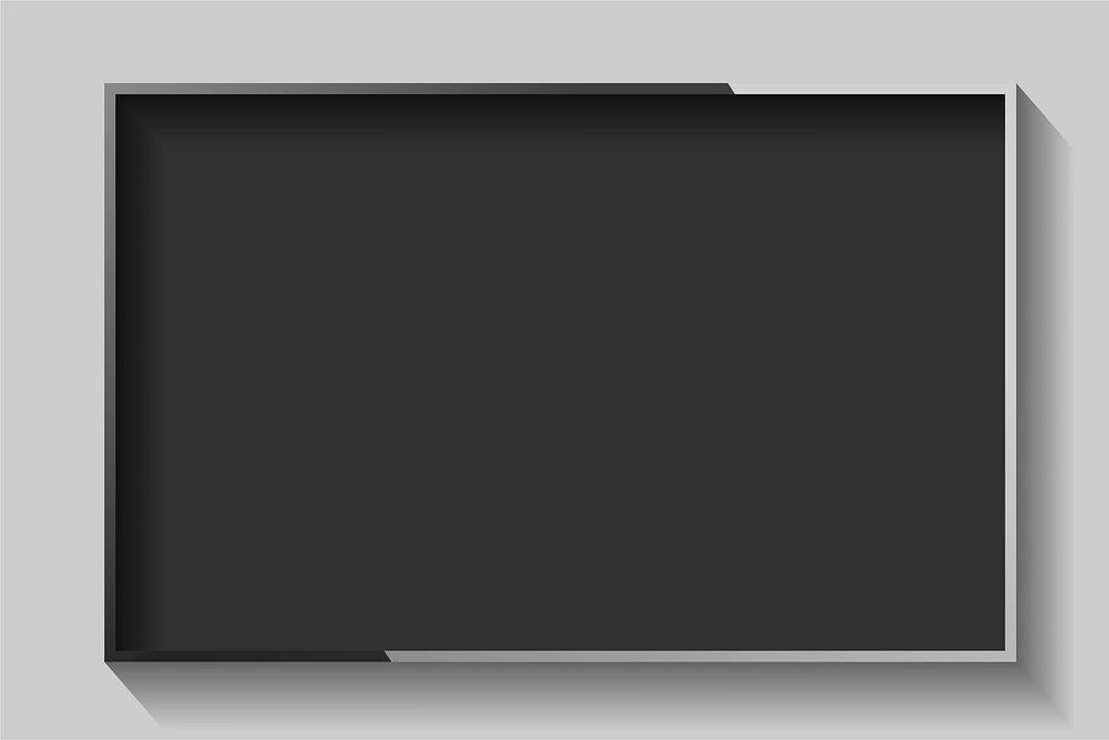 Blank rectangle black abstract frame | Premium Vector - rawpixel