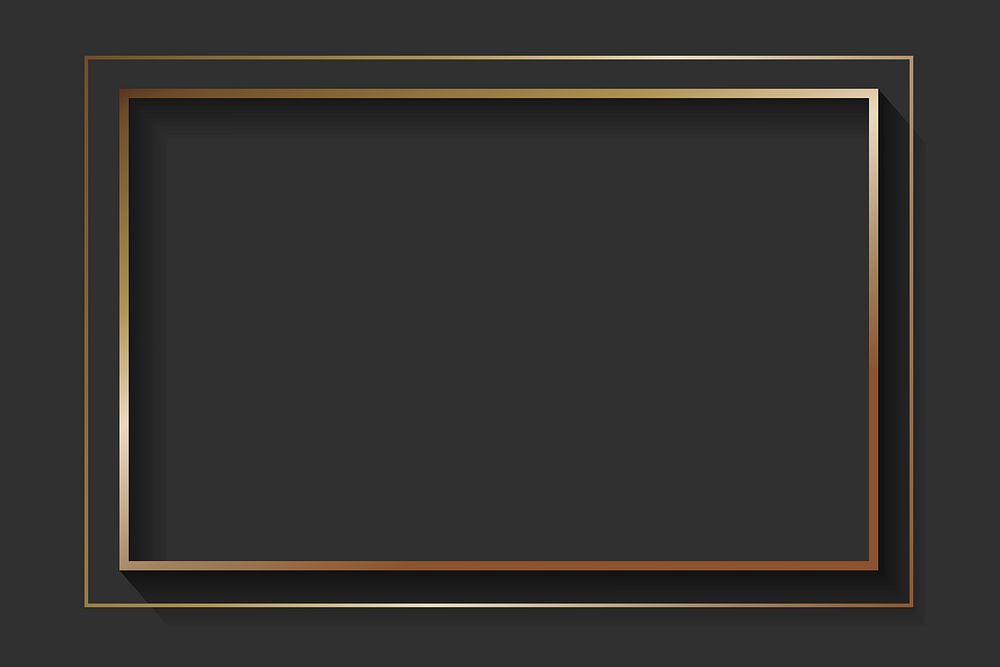 Blank rectangle black abstract frame | Premium Vector - rawpixel
