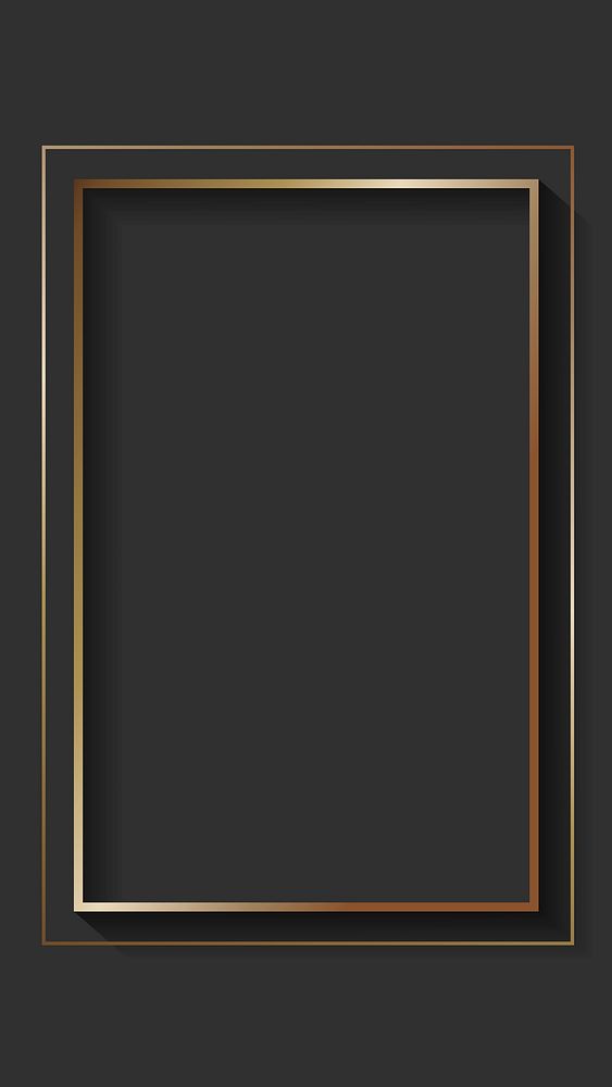 Blank rectangle black abstract frame | Premium Vector - rawpixel