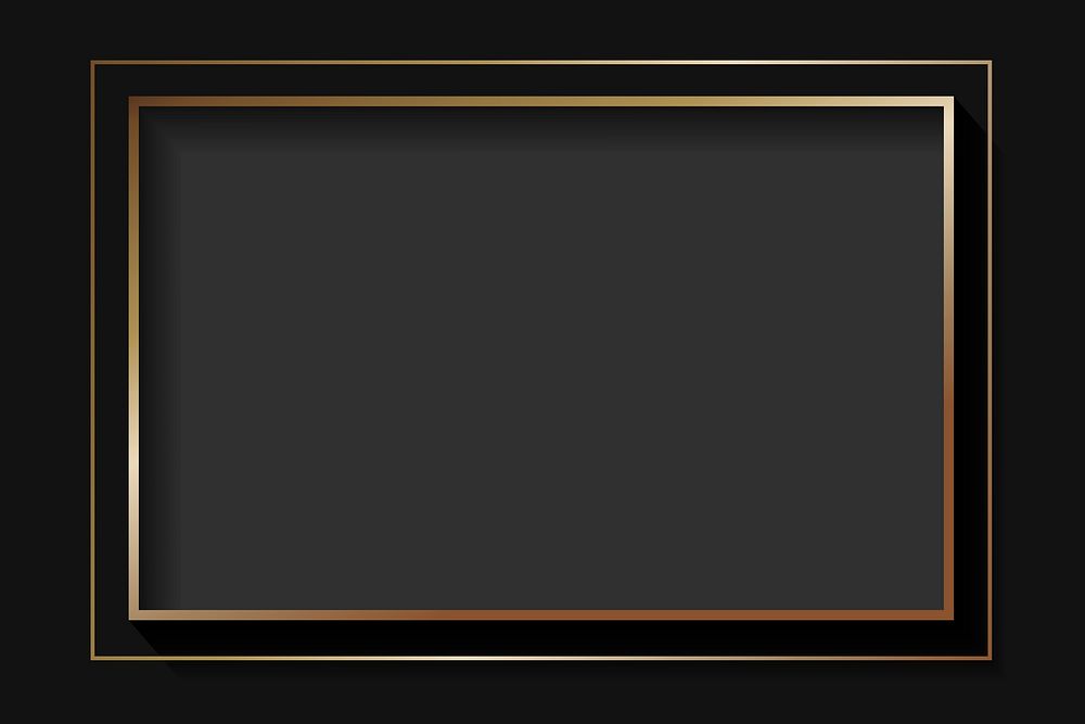 Blank rectangle black abstract frame | Premium Vector - rawpixel