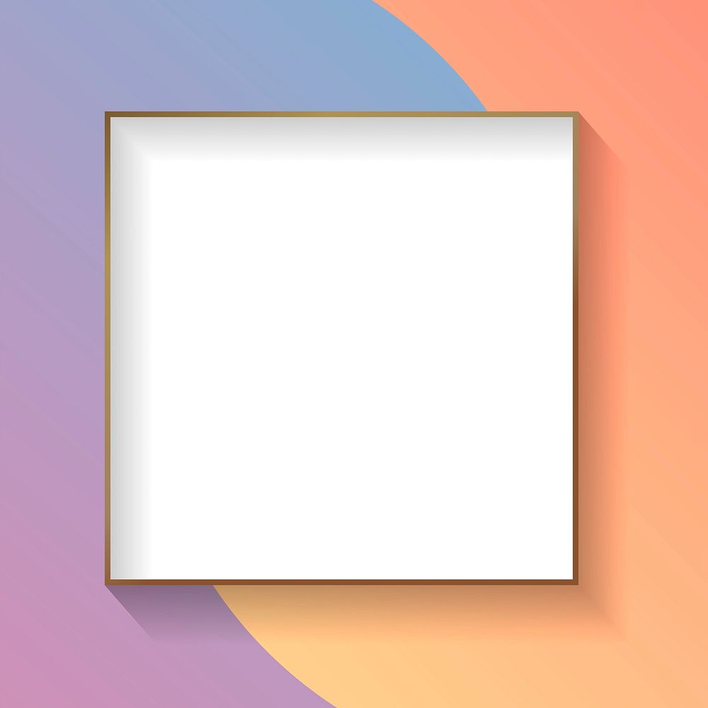 Blank square colorful abstract frame | Premium Vector - rawpixel
