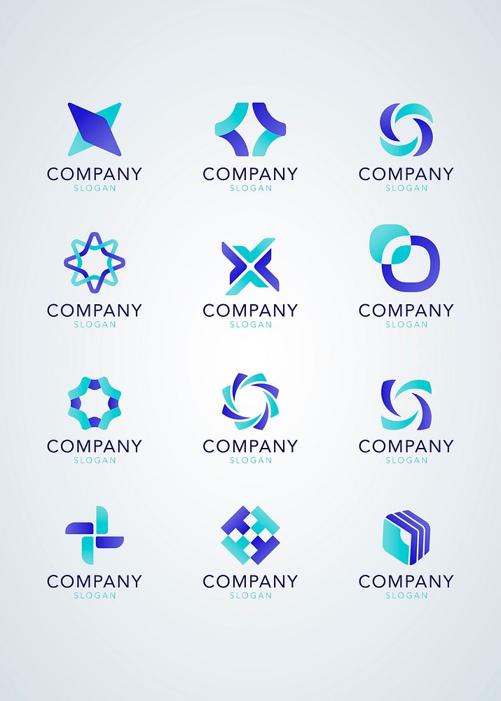 Blue company slogan collection vector | Premium Vector - rawpixel