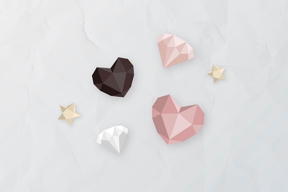 Colorful crystal stone vector collection | Premium Vector - rawpixel
