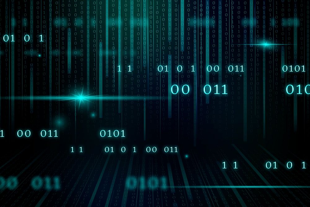 Stream of binary code design | Premium Vector - rawpixel