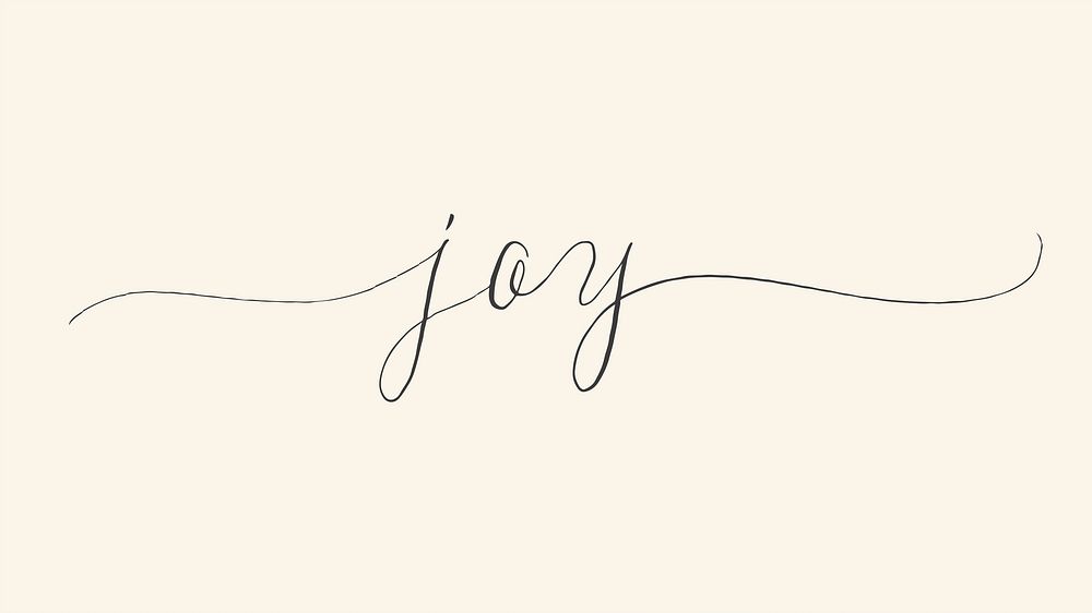 Handwritten style of Joy typography | Premium Vector - rawpixel