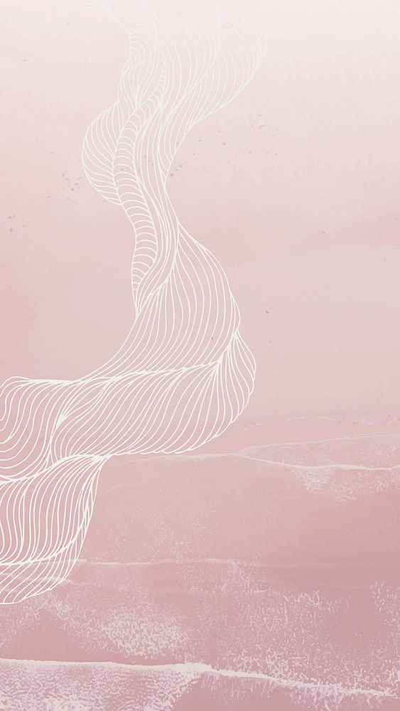 Pink abstract line frame mobile | Premium Vector - rawpixel