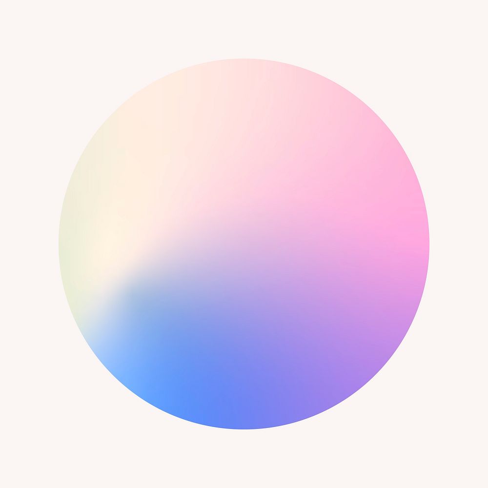 Colorful round gradient element vector | Free Vector - rawpixel