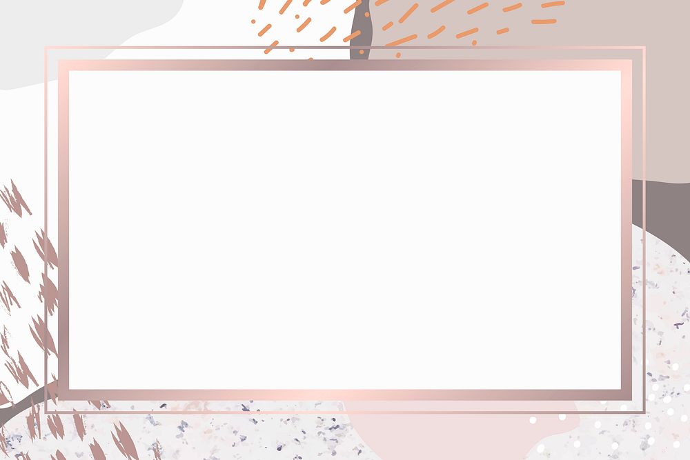 Rectangle pink frame on botanical | Premium Vector - rawpixel