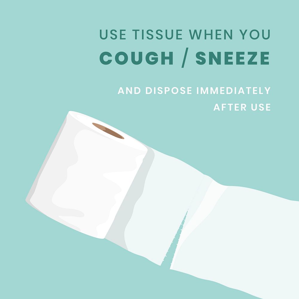 Use tissue covid-9 awareness vector | Premium Vector Template - rawpixel
