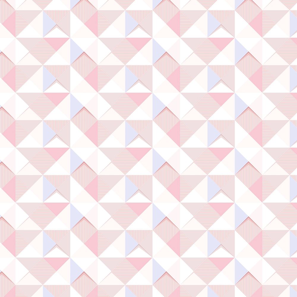 Seamless pink geometric triangle patterned | Premium Vector - rawpixel