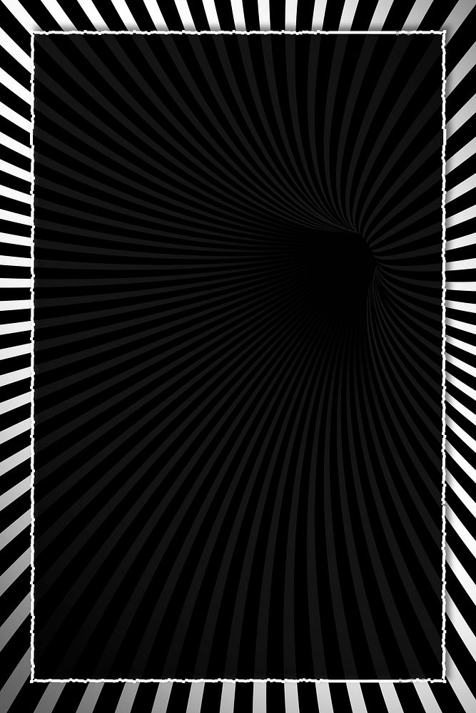 Black and white striped frame | Free PSD - rawpixel