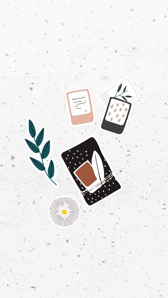 Festive notebook on a textured | Premium Vector - rawpixel