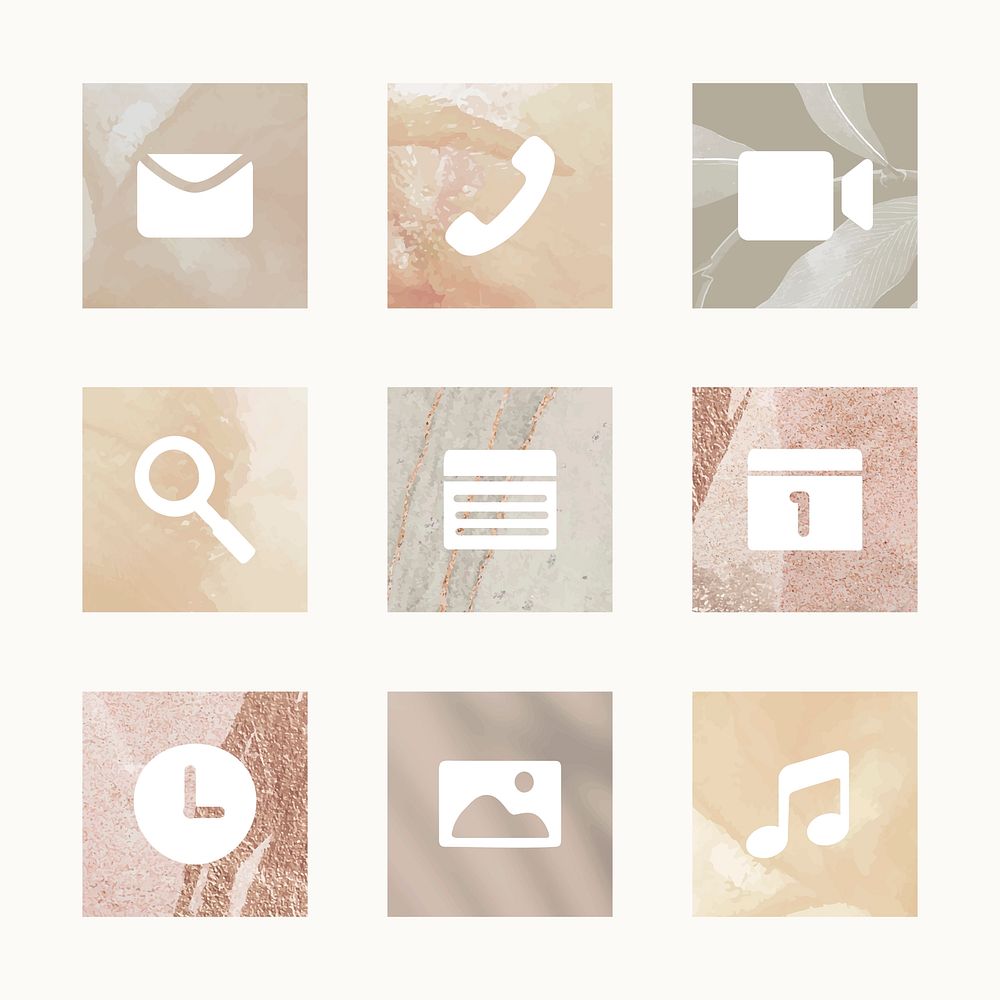 Aesthetic app icons psd earth | Premium PSD - rawpixel