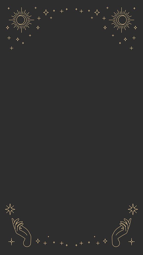 Gold celestial frame vector sun | Premium Vector - rawpixel