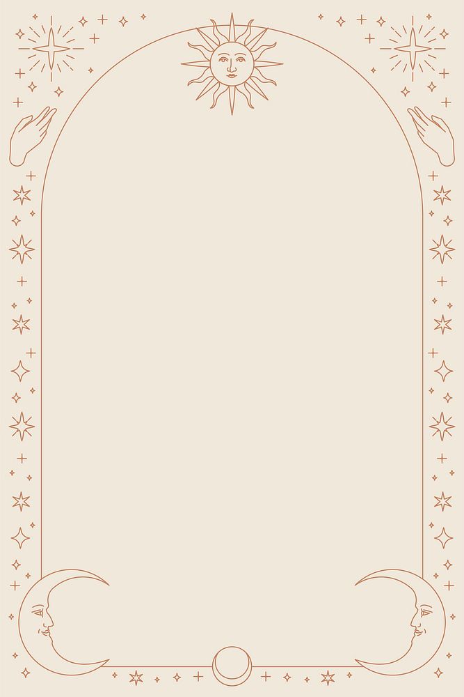 Celestial icons vector phone background | Premium Vector - rawpixel