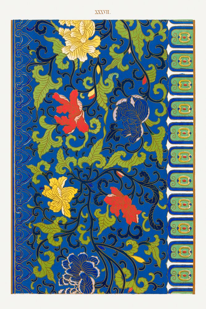 Flower pattern, Examples of Chinese | Free Photo - rawpixel