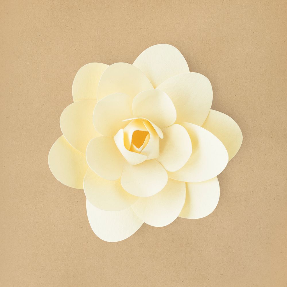 3D paper craft of a flower | PSD - rawpixel