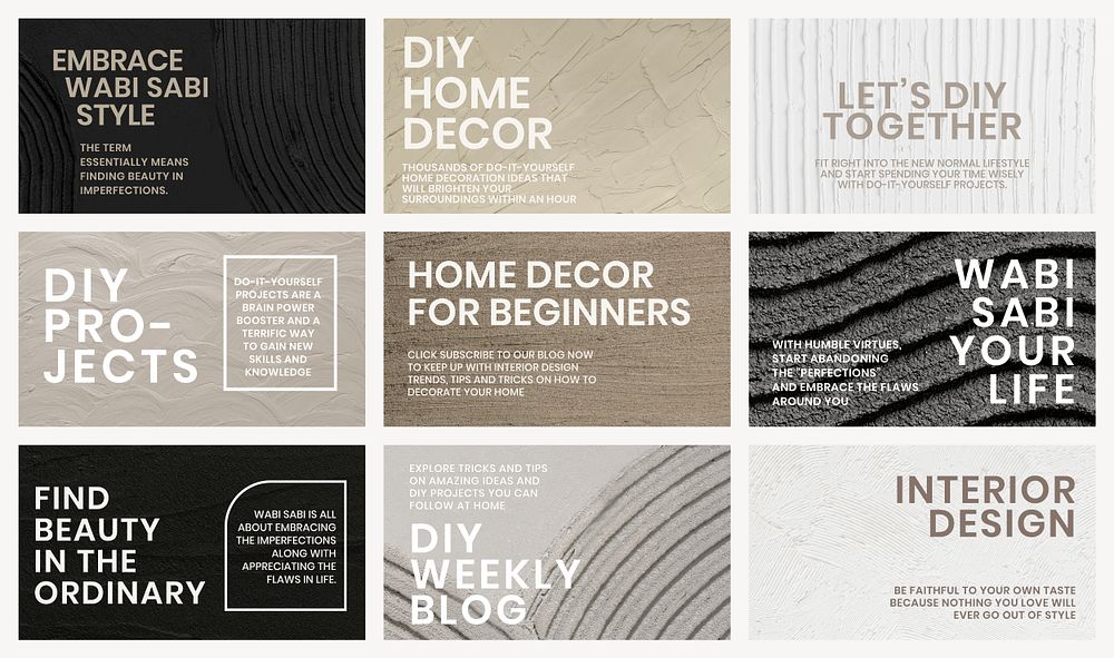 Textured blog banner template psd | Free PSD - rawpixel