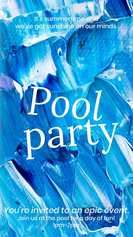 Acrylic paint party template psd | Free PSD Template - rawpixel