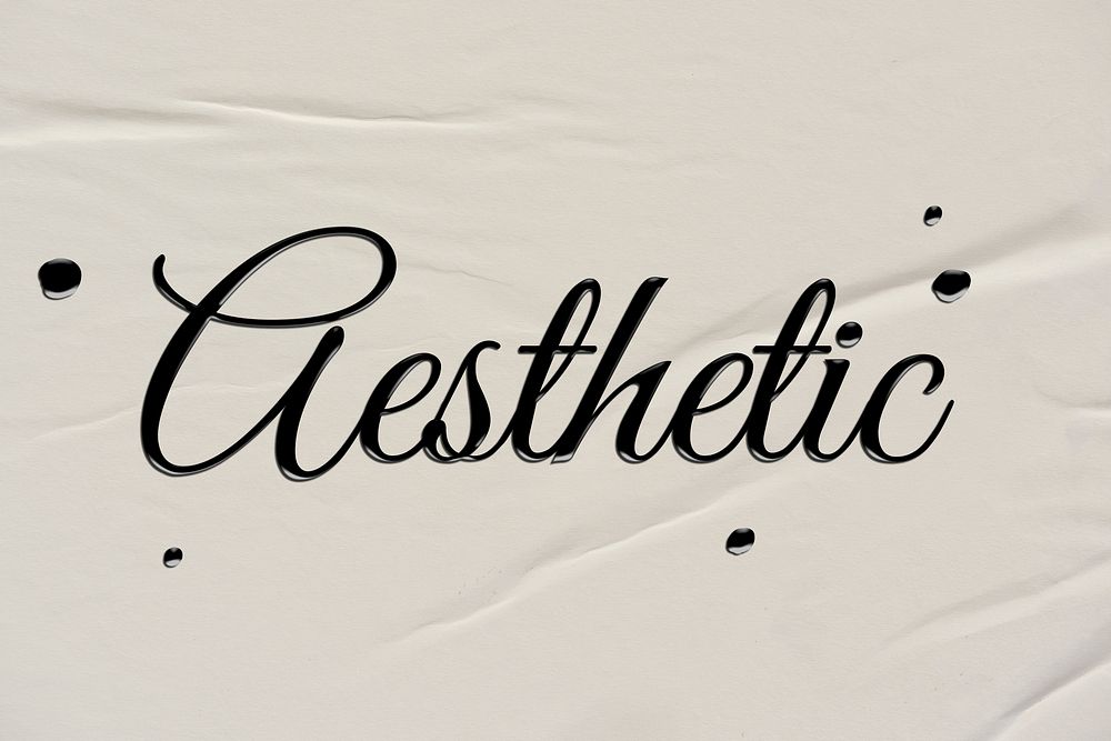 Aesthetic word in ink calligraphy | Free Photo - rawpixel