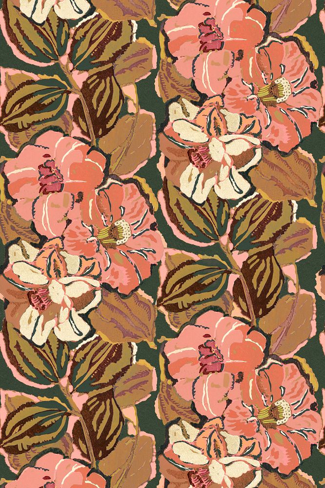 Vintage feminine background, floral pattern | Free Photo - rawpixel