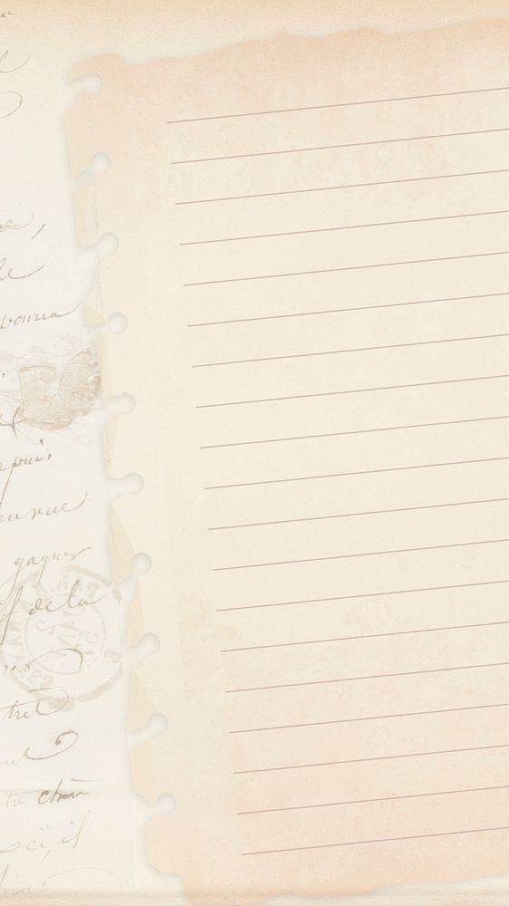 Aesthetic note iPhone wallpaper, vintage | Premium Photo - rawpixel