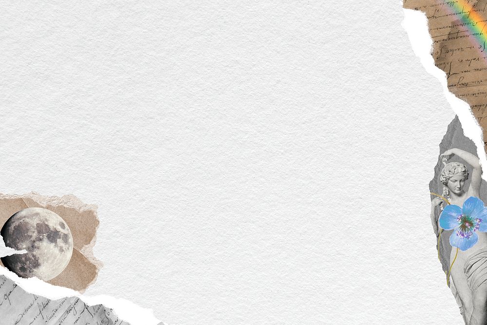 Aesthetic vintage background, ripped paper | Premium PSD - rawpixel