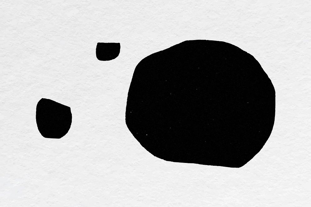 Black circle shape sticker, paper | Premium Vector - rawpixel
