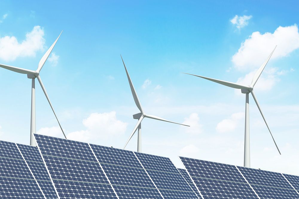 Alternative energy, environment background psd | Premium PSD - rawpixel