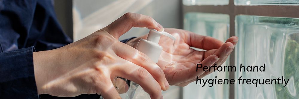 Perform hand hygiene frequently social | Free PSD Template - rawpixel