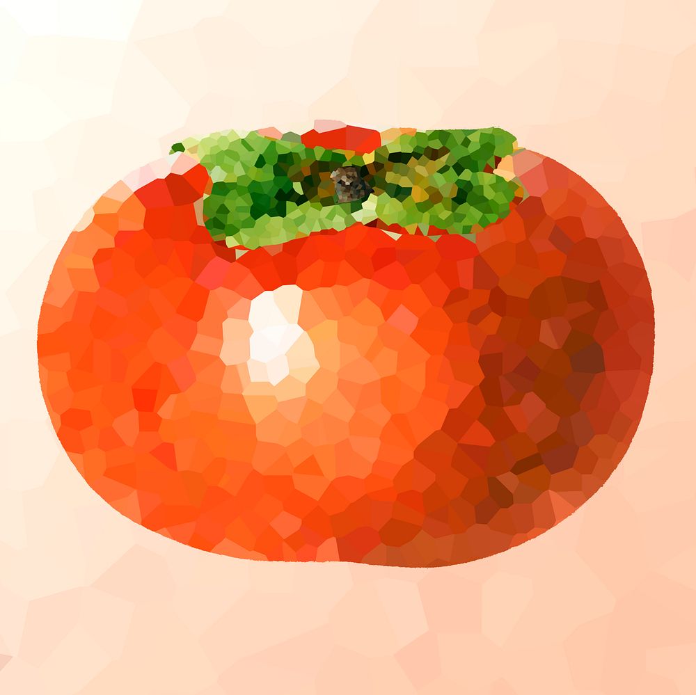 Persimmon crystallized style illustration | Free PSD - rawpixel