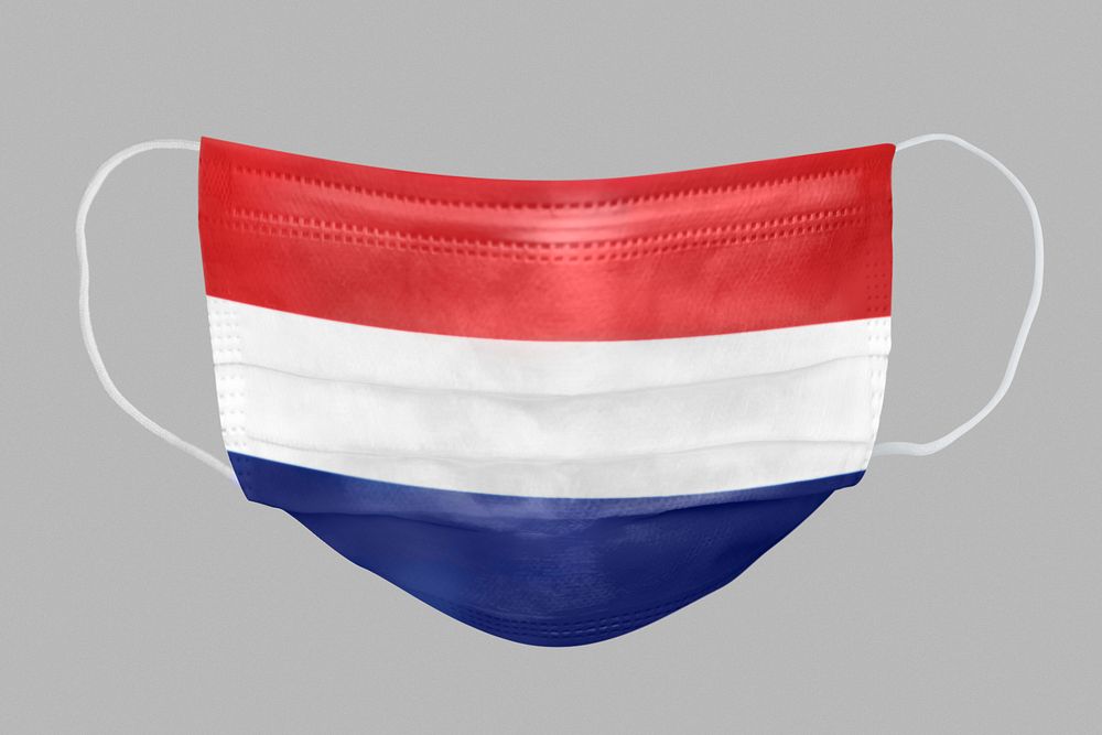 Dutch flag pattern on a face | Free PSD - rawpixel