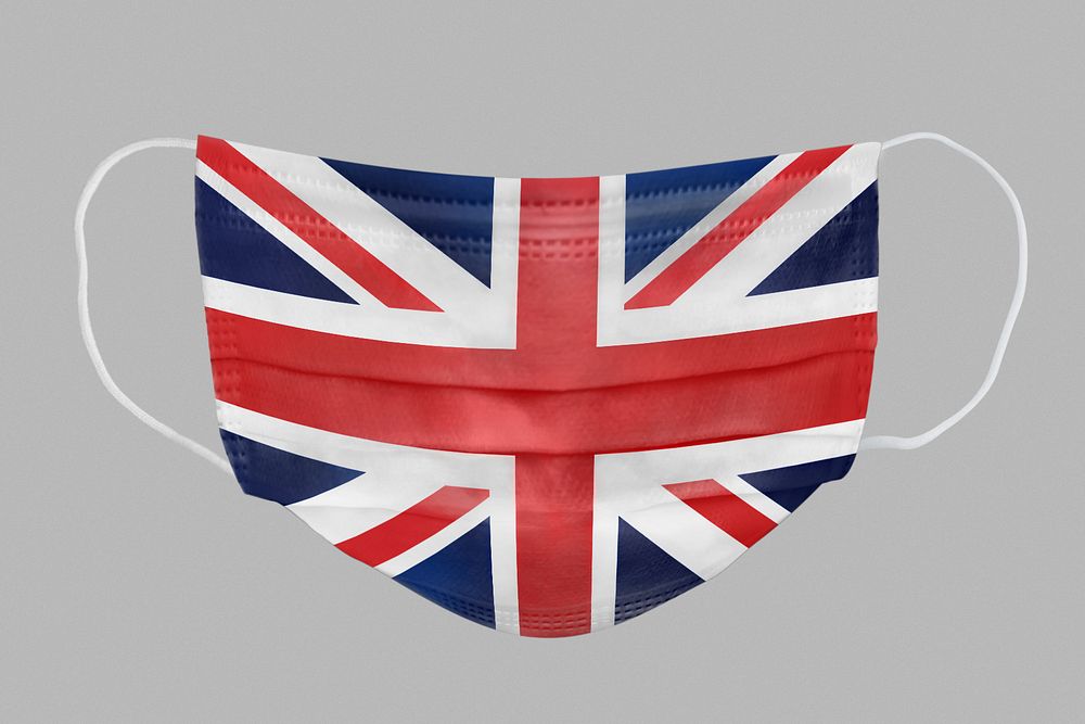 UK flag pattern on a face | Free PSD - rawpixel