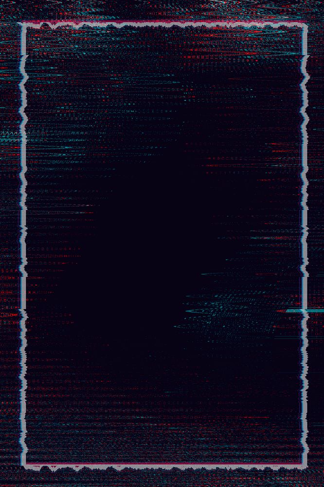 Rectangle frame on glitch effect | Premium PSD - rawpixel