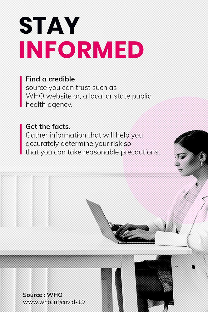 Stay informed and get the facts | Free PSD - rawpixel