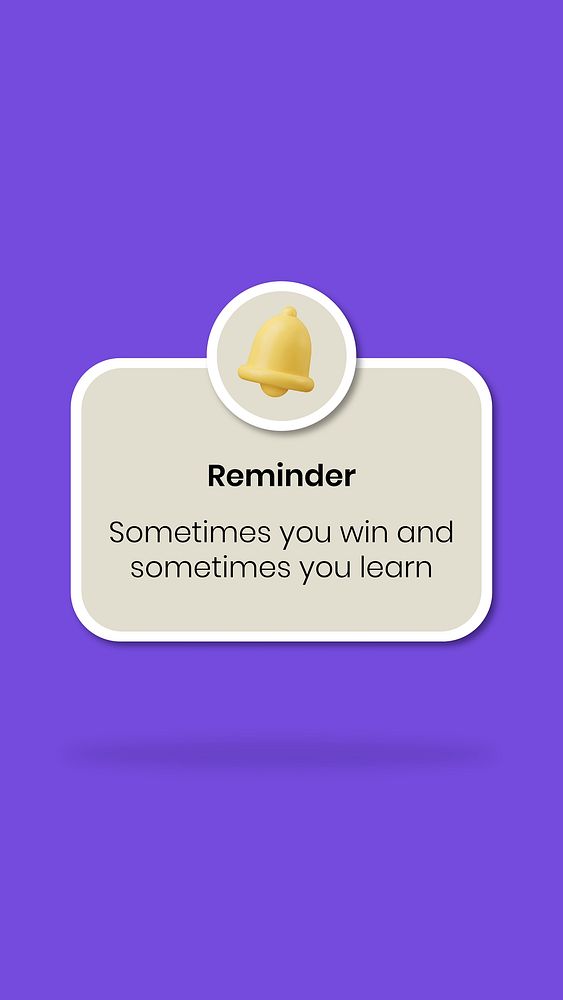 Reminder social media story template, | Premium Vector Template - rawpixel