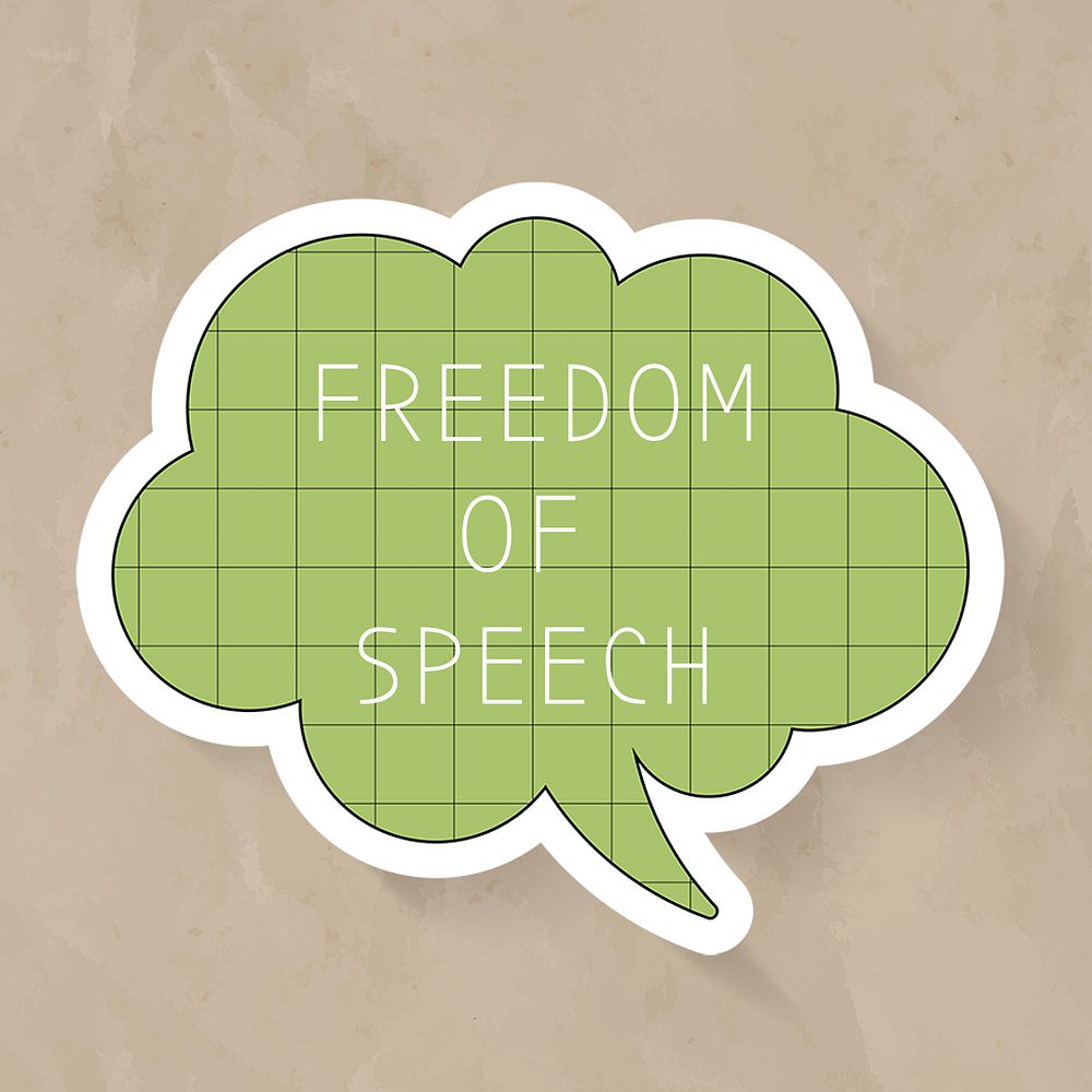 Freedom of speech template psd, | Free PSD Template - rawpixel