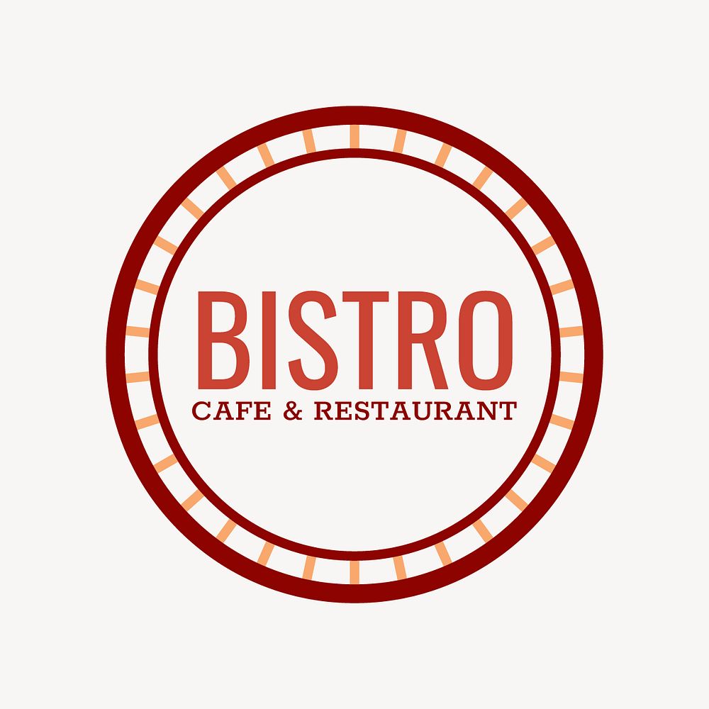 Bistro logo food business template | Free Vector Template - rawpixel