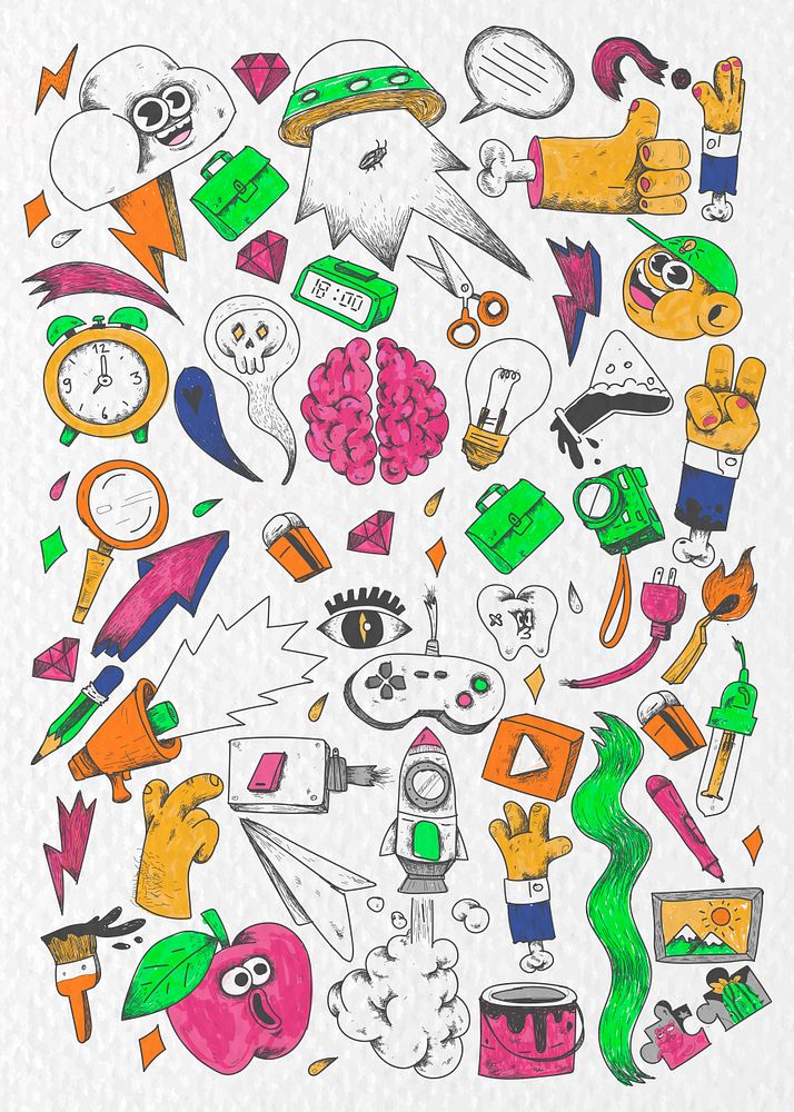 Colorful creative idea set vector | Premium Vector - rawpixel