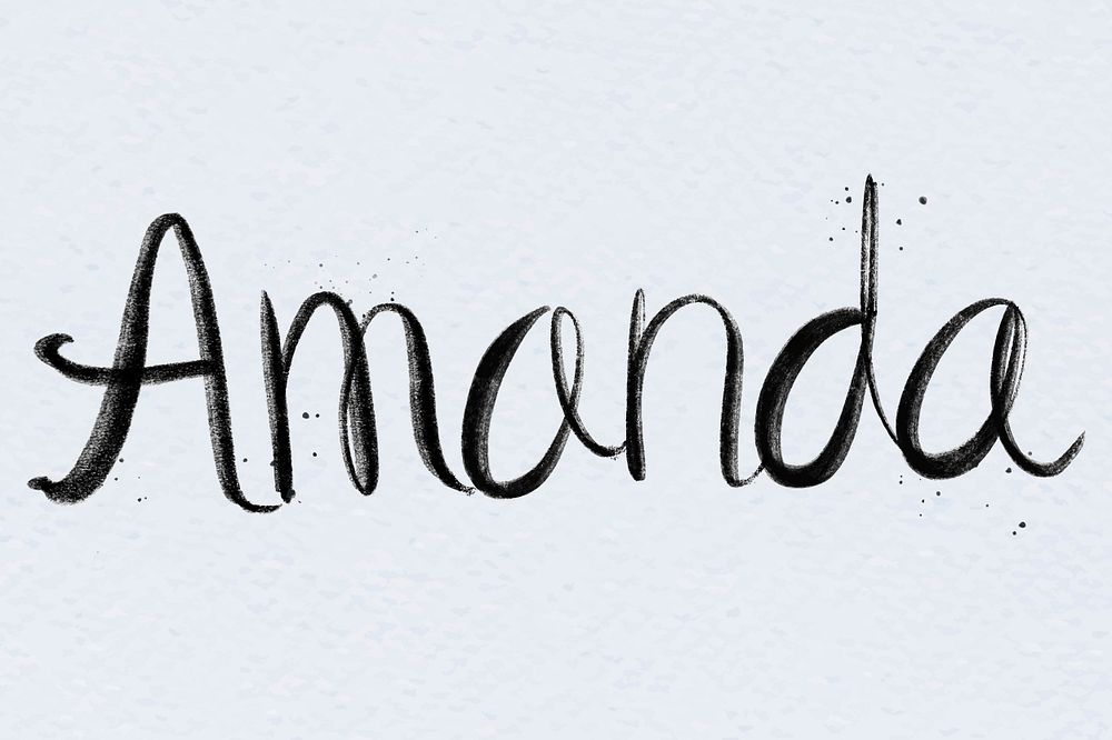 Hand drawn Amanda vector font | Free Vector - rawpixel