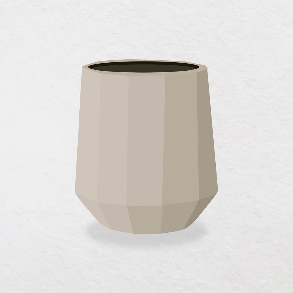 Modern plant pot vector illustration | Free Vector - rawpixel