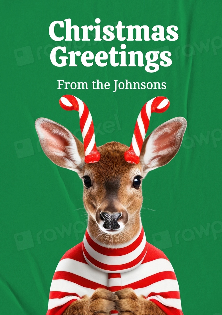 Christmas greetings poster template, editable | Premium Editable ...